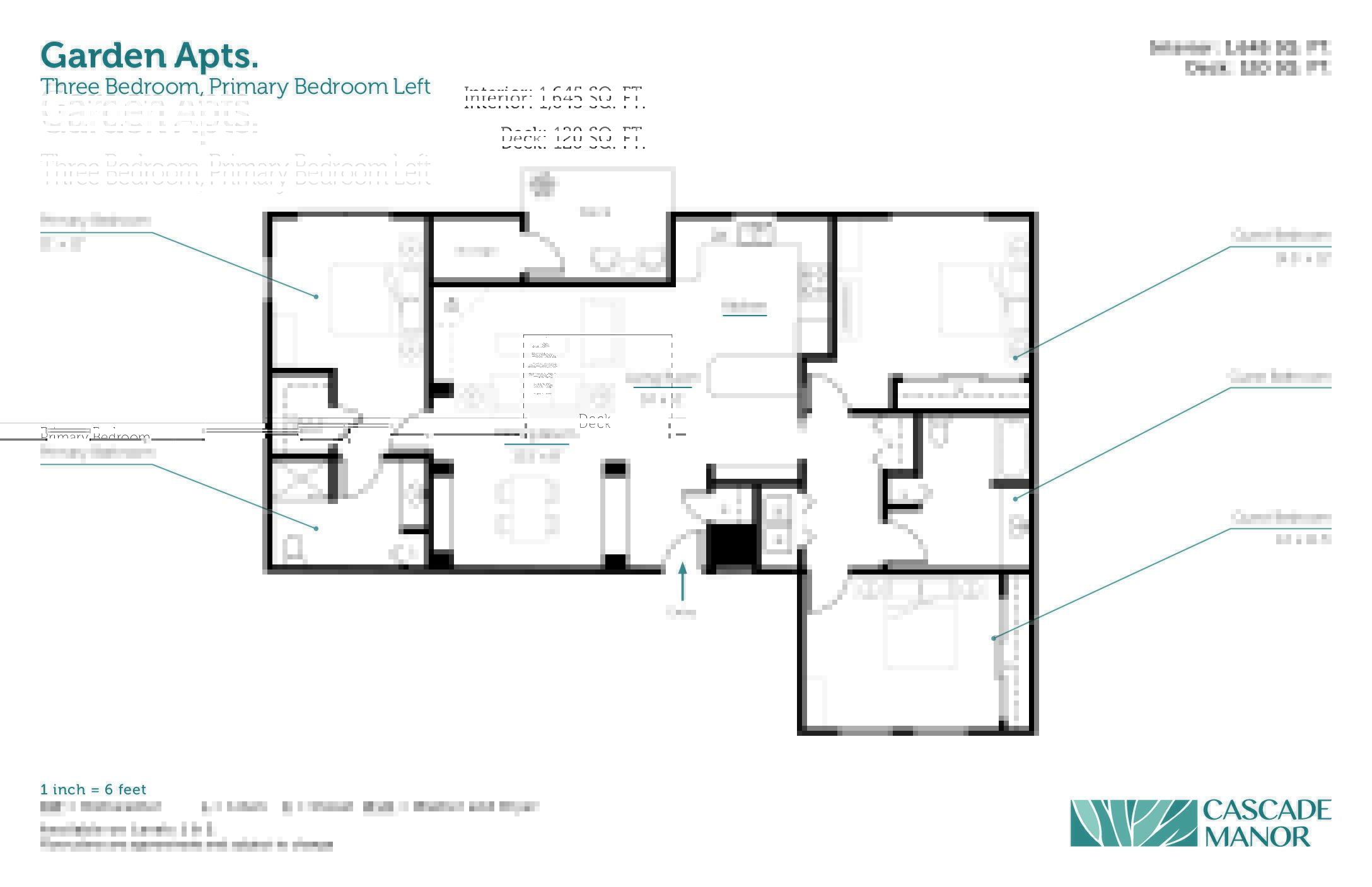 Garden (3 Bedroom) - Cascade Manor